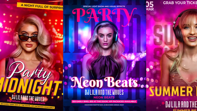 Create motion posters animated flyers and motion graphics by ...