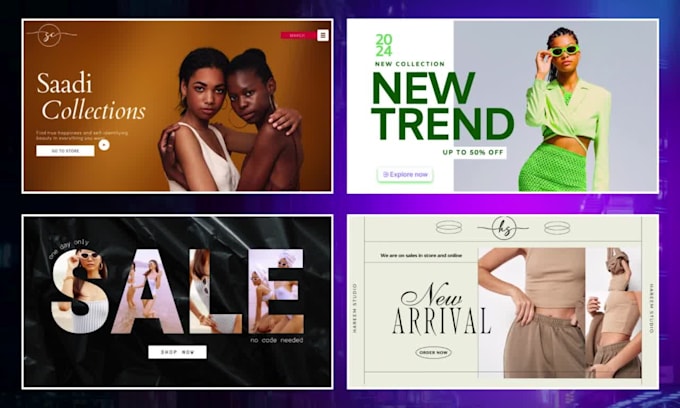 Design a professional website banner, header, and slider by Faheemdesigns1 | Fiverr