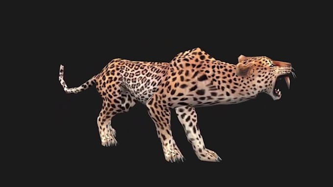 Make 3d animal model, realistic fur, animal animation 3d creature with ...