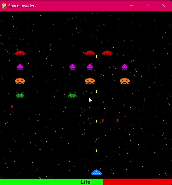 Develop a 2d python space invaders game with pygame by Egfatimazahra | Fiverr
