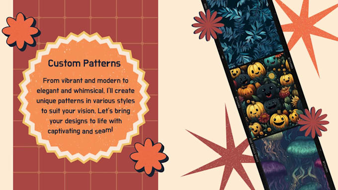 Design custom seamless patterns hq by Dianapetrovic | Fiverr