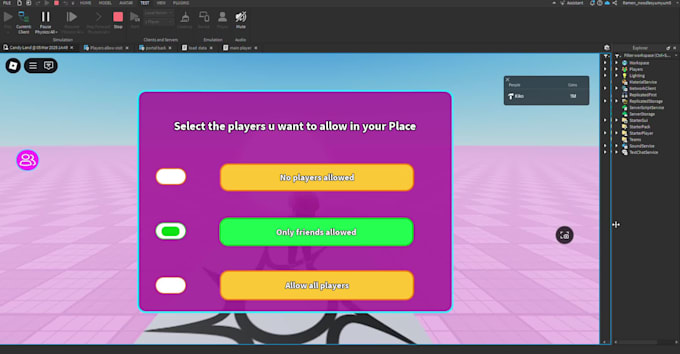 Create and script responsive roblox ui for your game by Hima56 | Fiverr