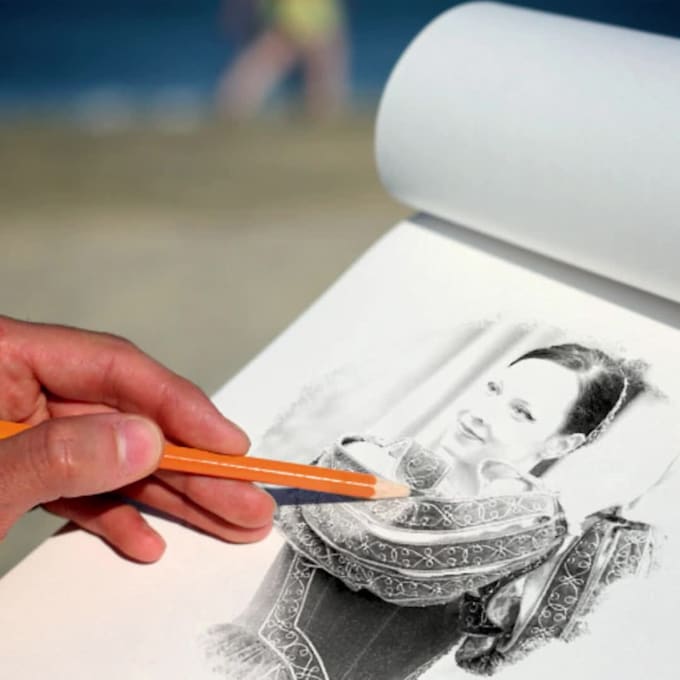 Create a beautiful pencil sketch drawing of your portrait by ...