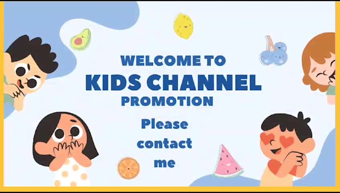 Do kids youtube promotion best kids video marketing by Hafeez007m | Fiverr