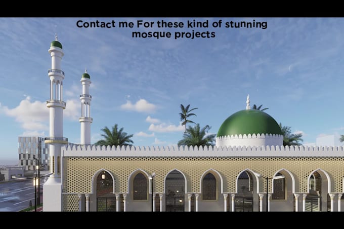 Design ultra realistic mosque renders and interior and wudu by H3na ...