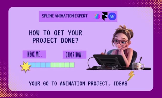 Turn your framer website to spline framer animation webflow 3d spline animation by Eliana_dev ...