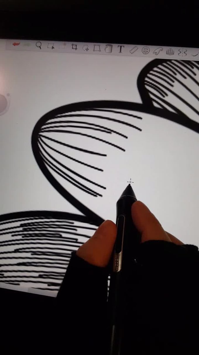 Draw digital ink illustrations by Sanaaoze | Fiverr