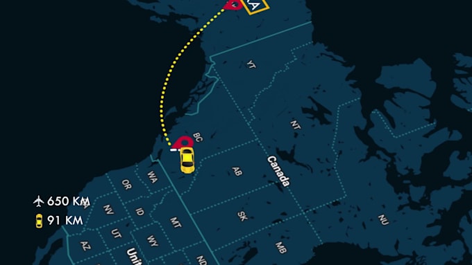 Create a custom travel map animation video within 24 hours by Lahiru ...
