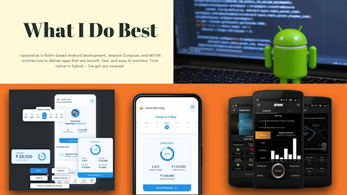 Develop scalable android apps using kotlin, jetpack compose, and mvvm by Infinity_biz_in | Fiverr