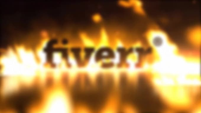 Create your hd fire video intro logo reveal by Flubberfish | Fiverr