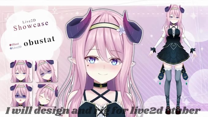 Model and rig live2d model for vtuber and live2d rigging