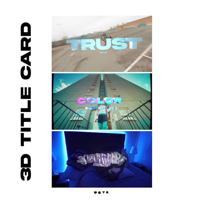 Bring your idea to life with bold, dynamic 3d title cards by ...