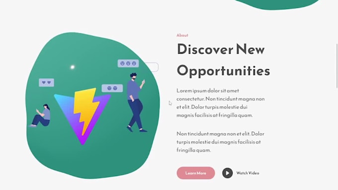 Create a landing page with react by Yaso_ra | Fiverr