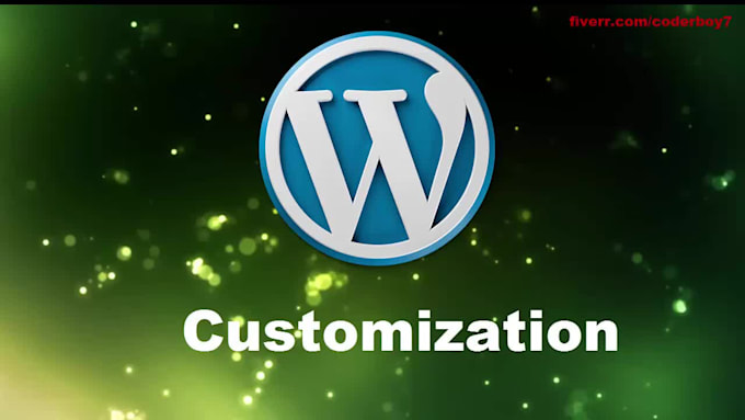 Customize wordpress theme or build wordpress website by Coderboy8 | Fiverr