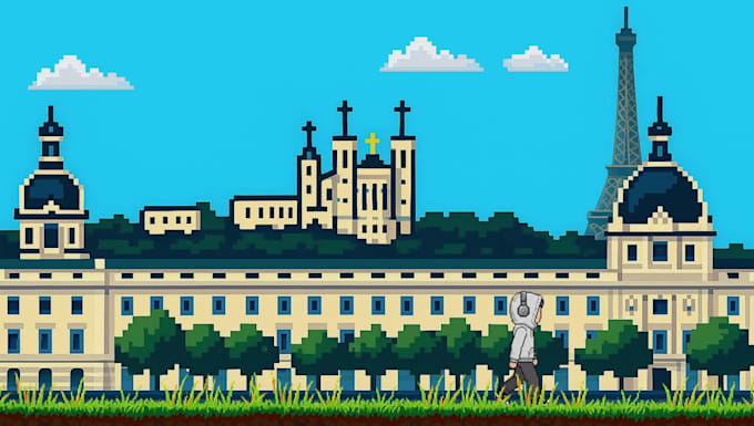 Create your pixel art animation intro by Nasrbld | Fiverr