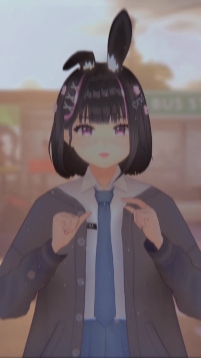 Create the best anime style 3d avatar vtuber vrm vroid for you x ...