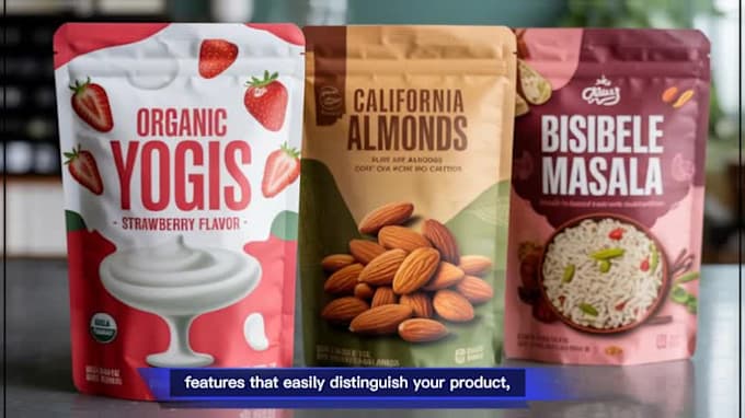 Do pouch design, label packaging box design and pouch package, product ...