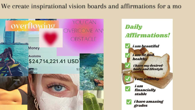 Create phenomenal and aesthetic vision boards by Priscizzy | Fiverr