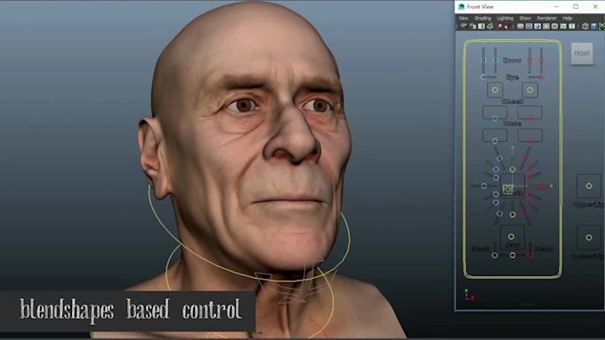 Rig 3d animaze avatar,iclone facial rig,blendshape,unity, character ...