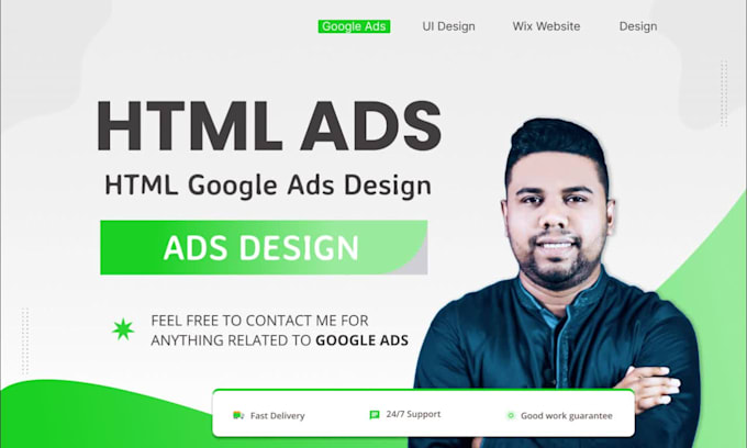 Design google ads, web banner static image, gif, html 5 animated by ...