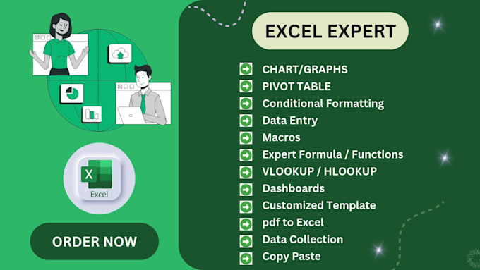 Create excel formula, pivot table, graph, charts, data entry in 6 hours by Esha_naveed1 | Fiverr