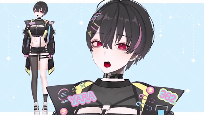 Draw and rig live2d vtuber model,2d vtuber rigging,2d avatar, live2d ...