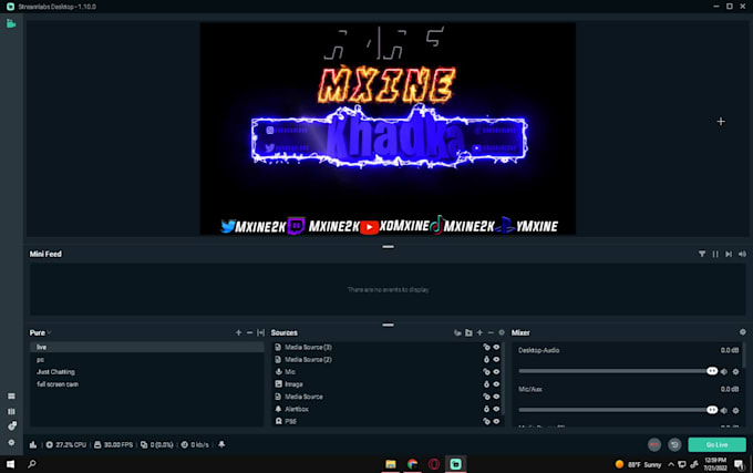 Make custom animated twitch overlay, logo, full stream package by ...