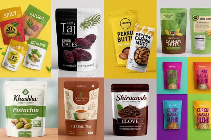 Design modern food packaging for bars, snacks or pouches by ...