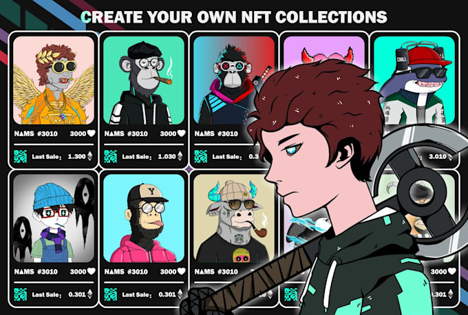 Draw and generate nft art with metadata for any art style by Nams3010 ...