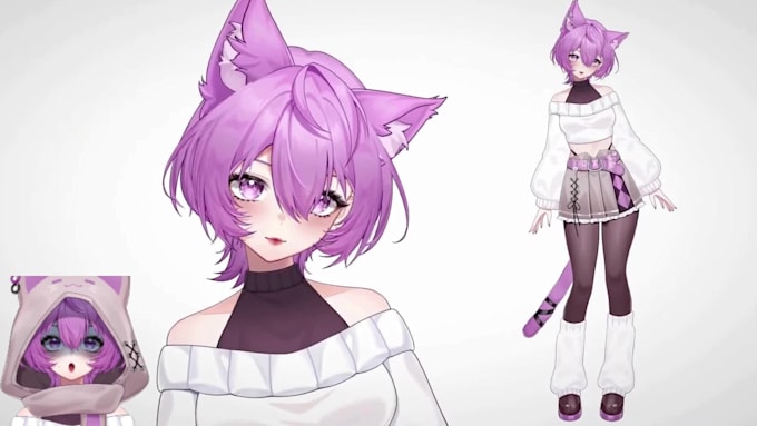 Modelo vtuber 2d en vivo rigging vtuber en vivo2d modelo vtuber rigging ...