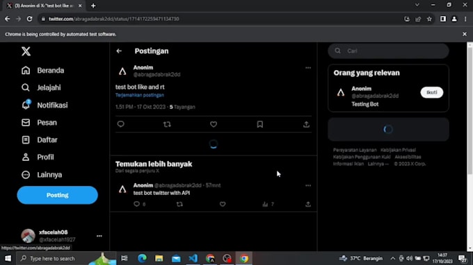 Create a twitter bot for you without api using selenium by M_amarudin | Fiverr