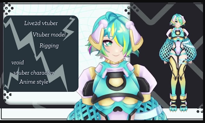 Draw, rig anime 3d vtuber model vrchat dkimakura vtuber commission ...