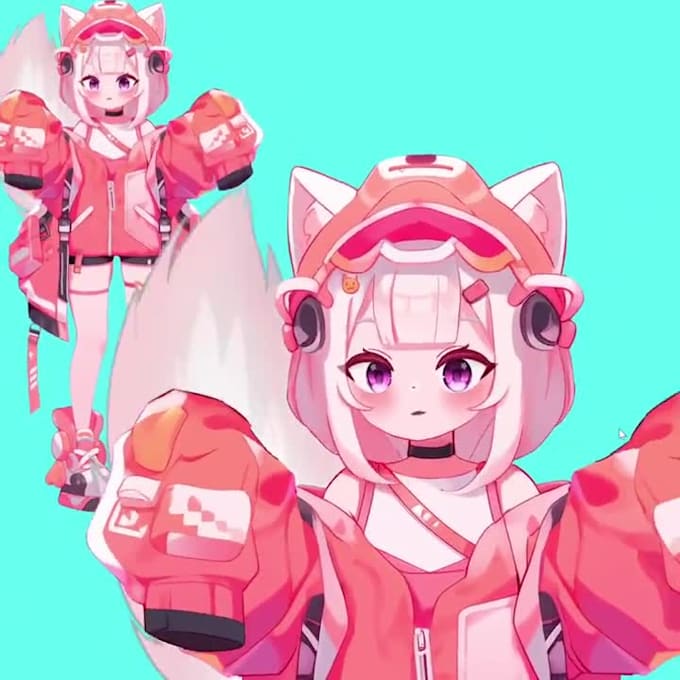 Diseño y montaje de personaje vtuber profesional en live2d, para modelo ...