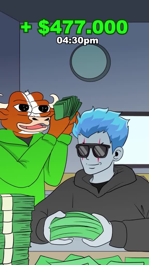 Create custom 2d crypto memecoin animation pepe crypto meme art nft ...