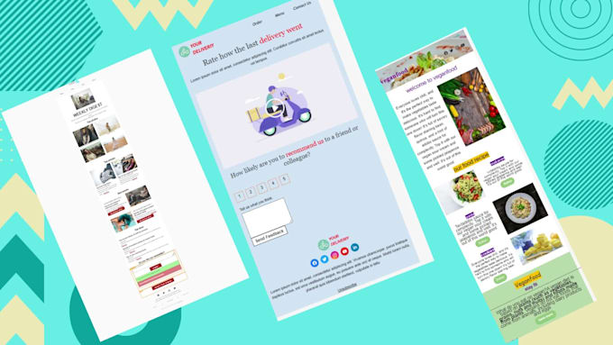 Design responsive html email template by Limondhali | Fiverr