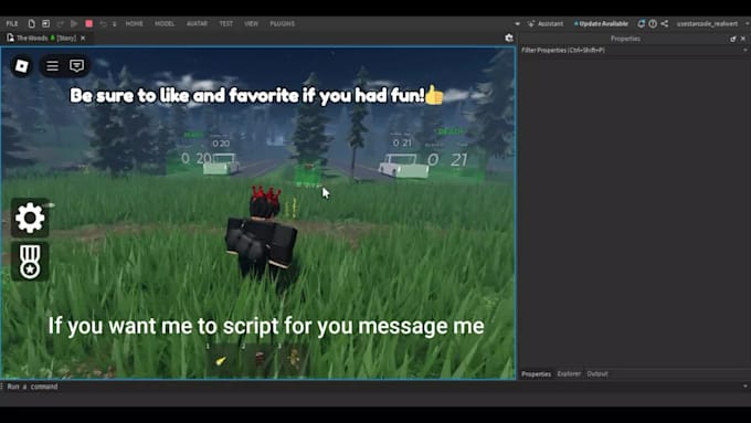 Script for you on roblox studio by Riyandev | Fiverr