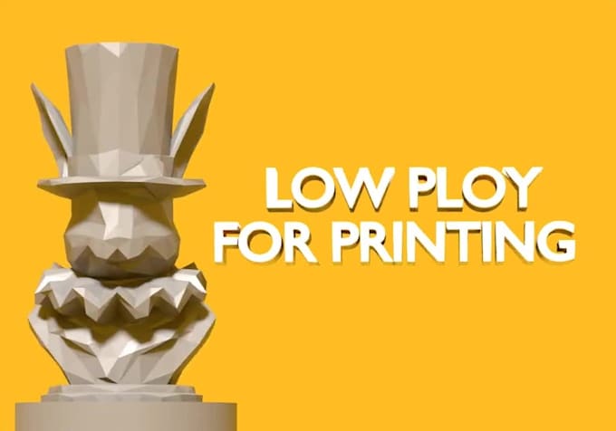 Create low poly model for 3d printer by Moft67 | Fiverr