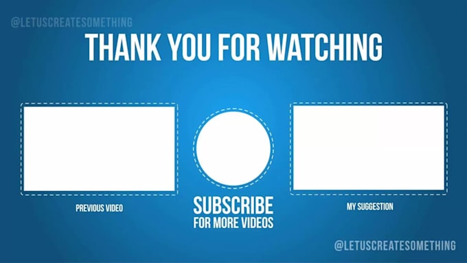 Make a professional youtube end screen by Marouadesign | Fiverr