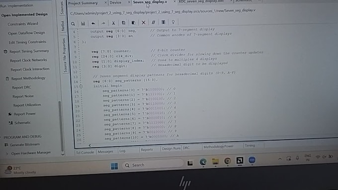 Do Verilog Or Vhdl Code For Fpga Prototyping Using Basys3 Board By Dr 6223