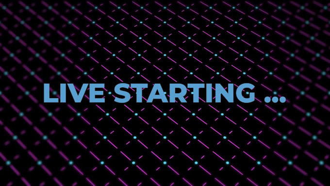 Live starting, pause and ending animation by Bebop_design | Fiverr