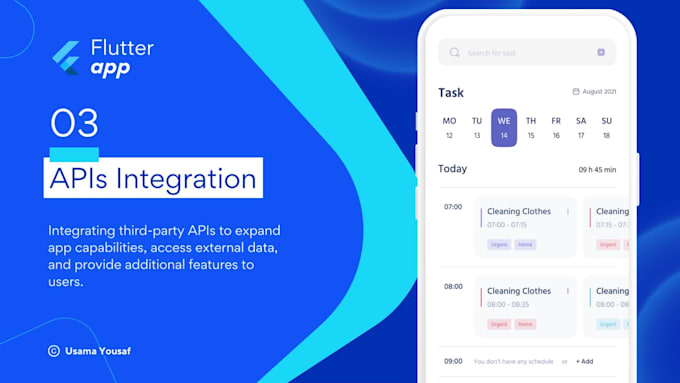 Be your flutter developer for mobile app development by Usama__yousaf | Fiverr
