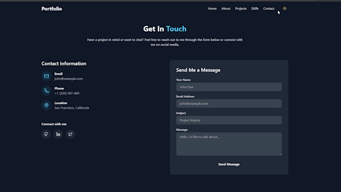 Create a professional and responsive react portfolio website by Smartul ...