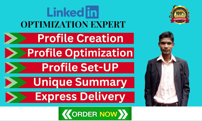 Professionally create and optimize your linkedin profile by Sharotchandra | Fiverr