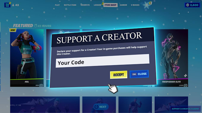 Make a fortnite support creator code intro by Glowtx | Fiverr