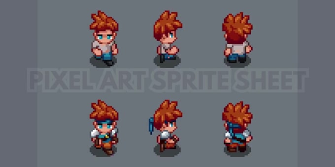 Make pixel art sprite sheet animation pixel sprite sheet rpg maker for ...