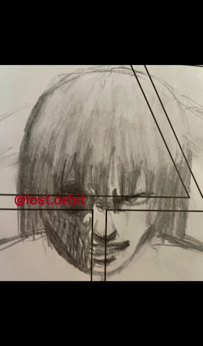 Make a bust sketch for you with shading by Lostorbitart | Fiverr