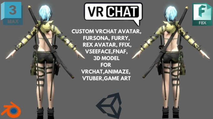 Créer un avatar vrchat personnalisé, un modèle 3d, un avatar furry, un ... Créer un avatar vrchat personnalisé, un modèle 3d, un avatar furry, un ...