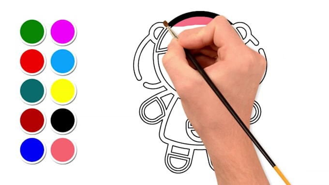 Make your 100 coloring pages video,kids learning videos, youtube ...