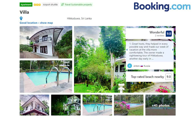 Create your property listing on booking com airbnb and googe map