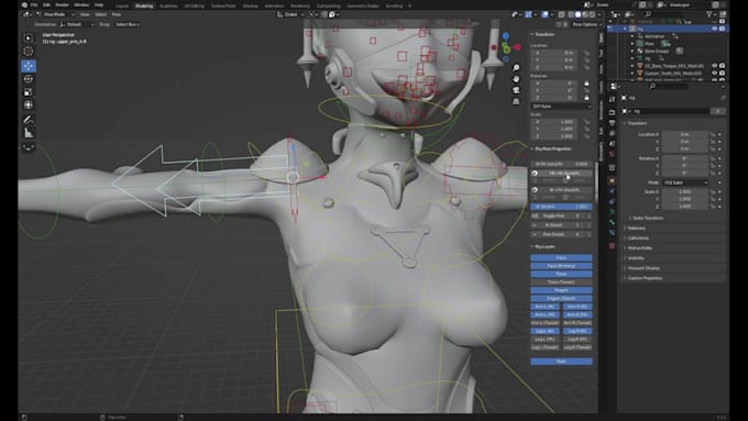 Do advance character rigging in blender maya and mixamo by Inthevisual_org | Fiverr